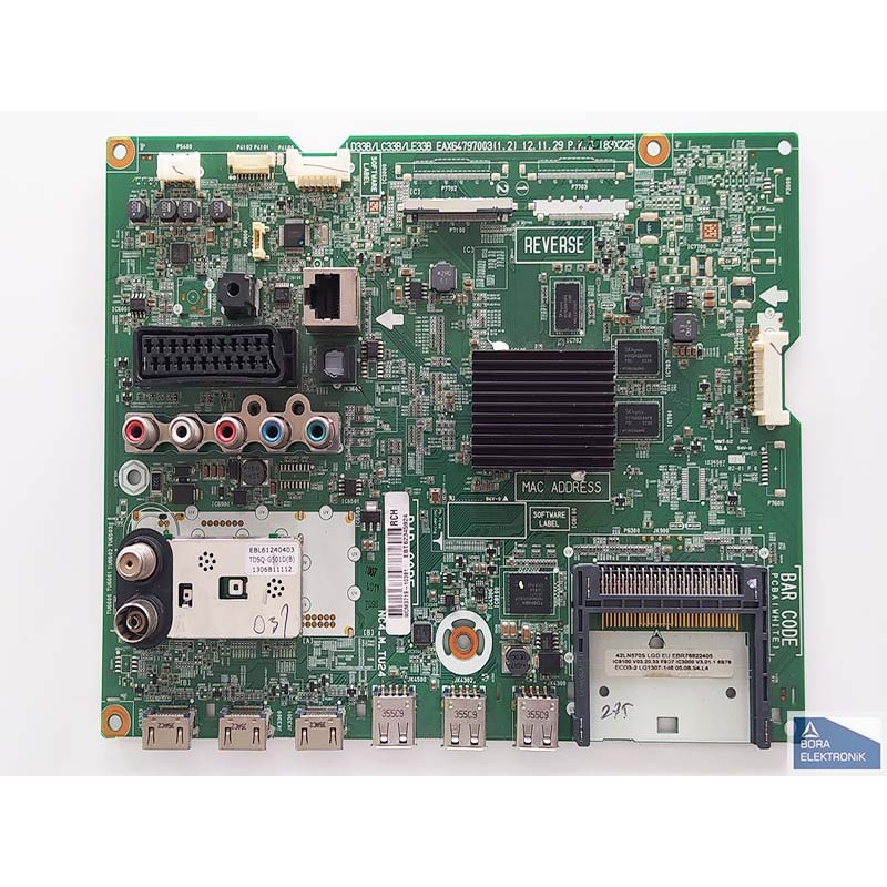 EAX64797003 (1.2) , EBT62297950 , LG 42LA620S , MAIN BOARD , ANAKART